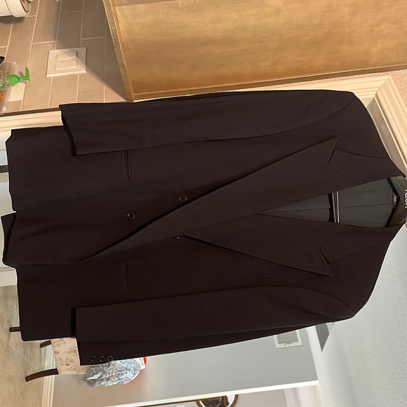 Maniere De Voir | Suits & Blazers | Double Breasted Navy Blue Blazer ...